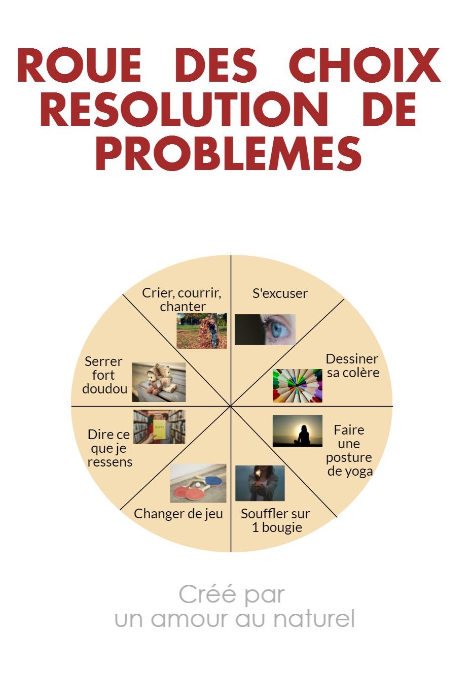 Roue des choix pour résolution de problèmes – Le Blog un Amour au Naturel